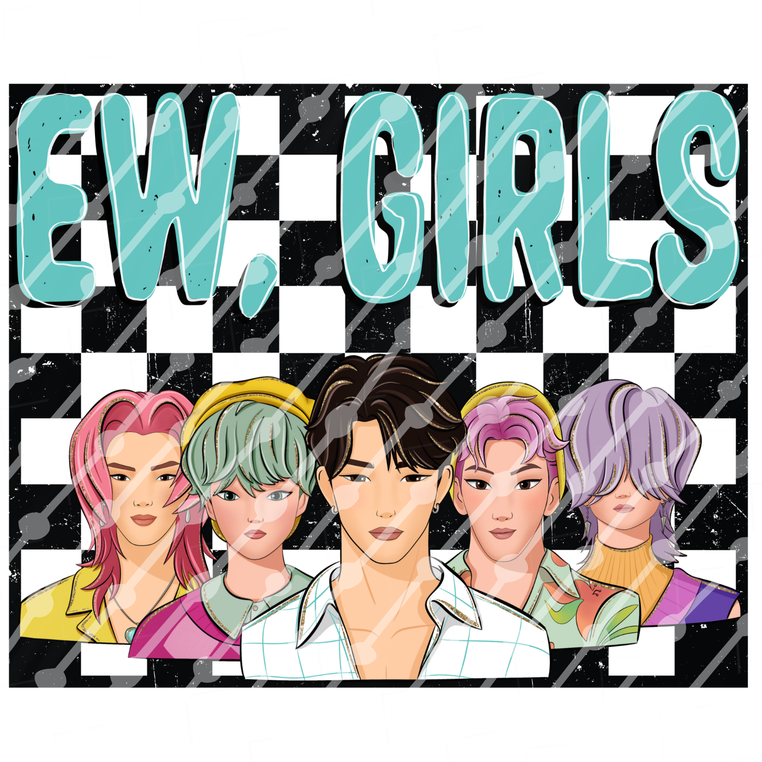 Ew, Girls saja boys digital download – June Bentley Designs
