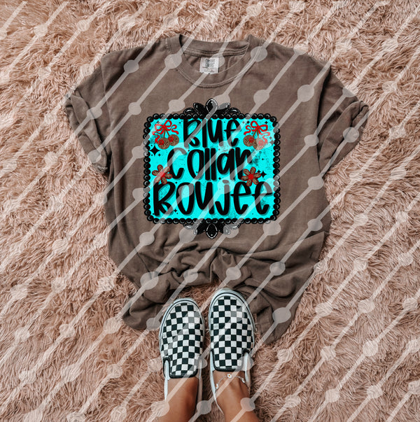 Blue Collar Boujee Turquoise Digital Download – June Bentley Designs
